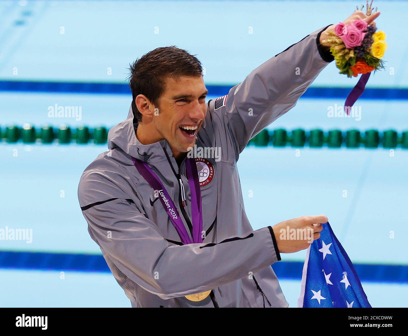 Michael phelps olympics and podium hi-res stock photography and images ...