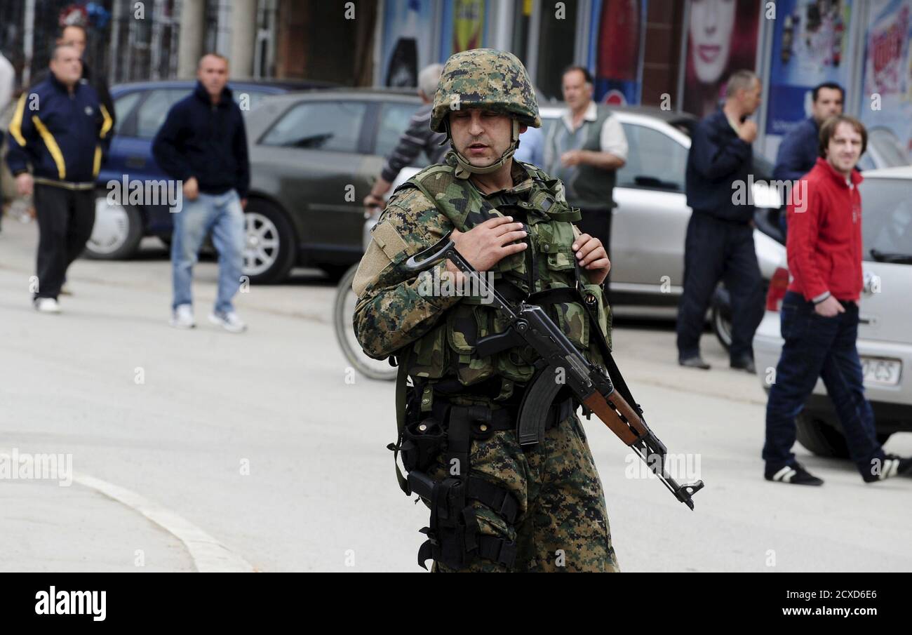 Macedonian policeman hi-res stock photography and images - Alamy