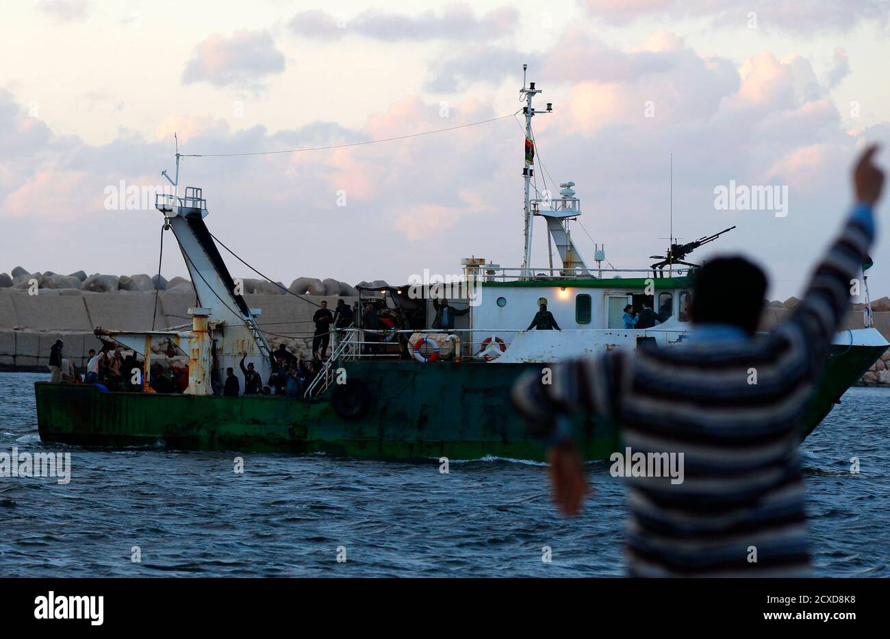 Libya fishing boat hi-res stock photography and images - Alamy