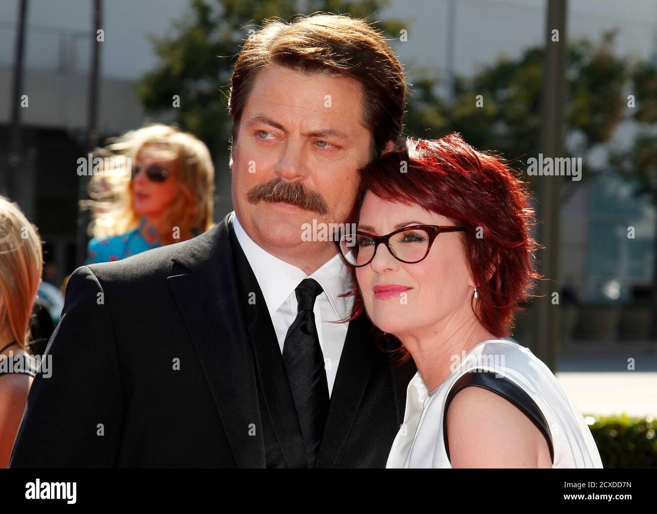Megan mullally nick offerman hi-res stock photography and images - Alamy