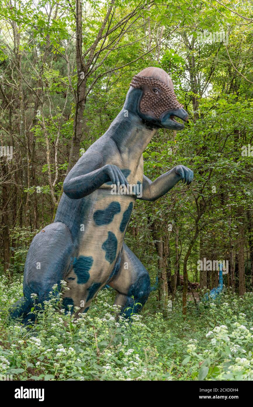 Cave City Kentucky, USA 09-24-20 Dinosaur World is a great outdoor ...