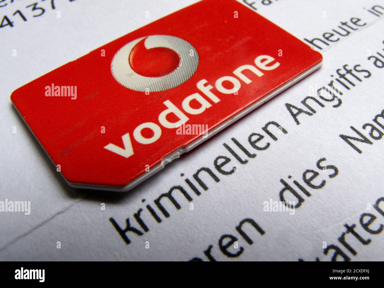 Vodafone sim card hi-res stock photography and images - Alamy