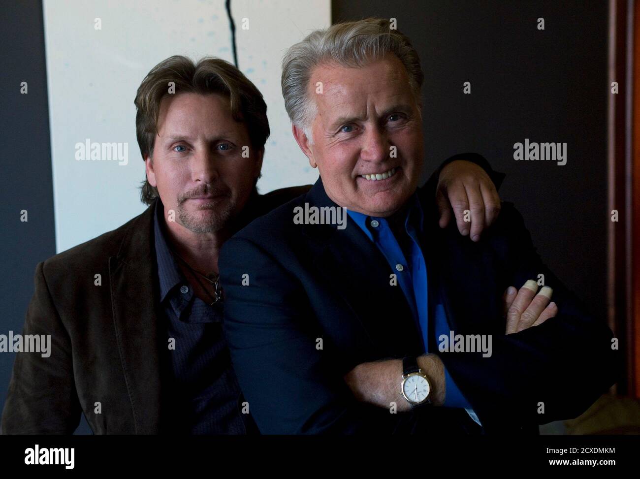 Martin sheen sheen and emilio estevez hi-res stock photography and ...