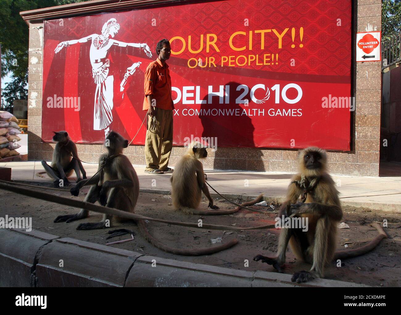 Monkey man delhi hi-res stock photography and images - Alamy