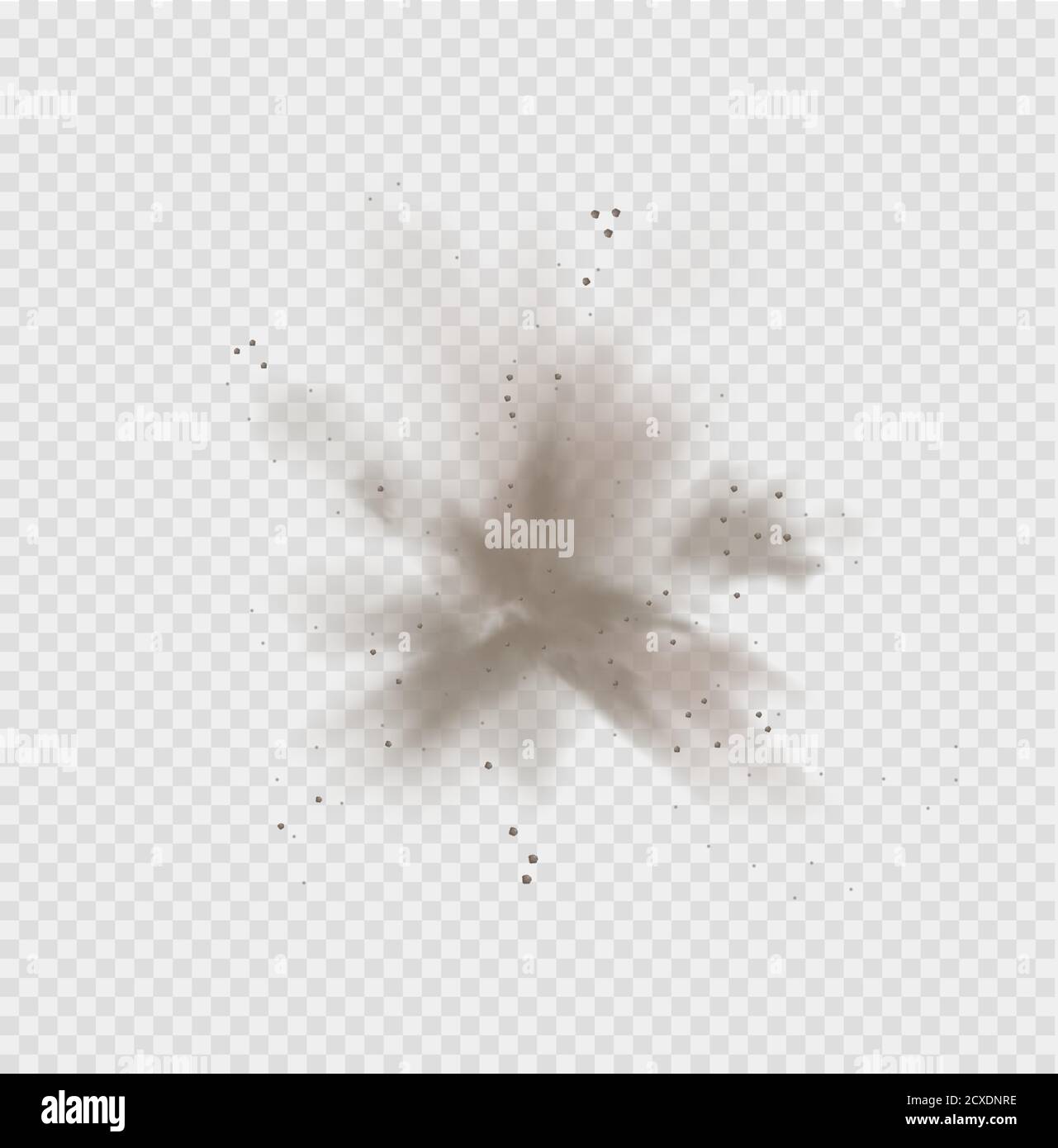 Dust cloud, sand storm, powder spray on transparent background. Desert ...