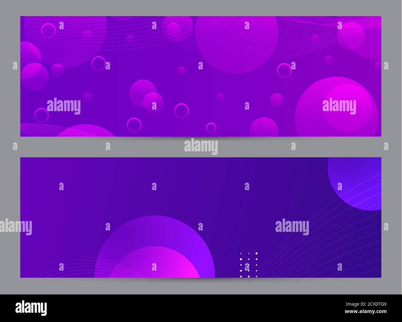 Purple fluid banner design. Liquid gradient shapes composition ...