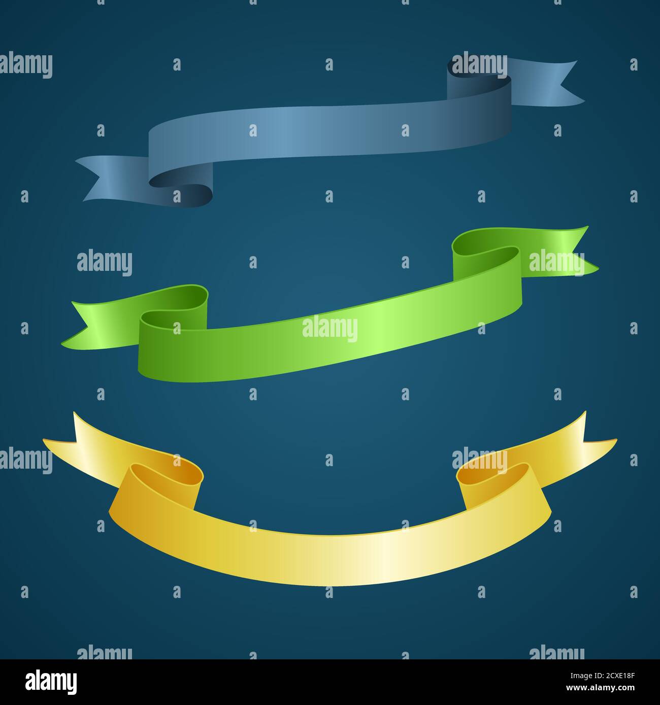 Colorful ribbon for title, design of promotional products, use to ...