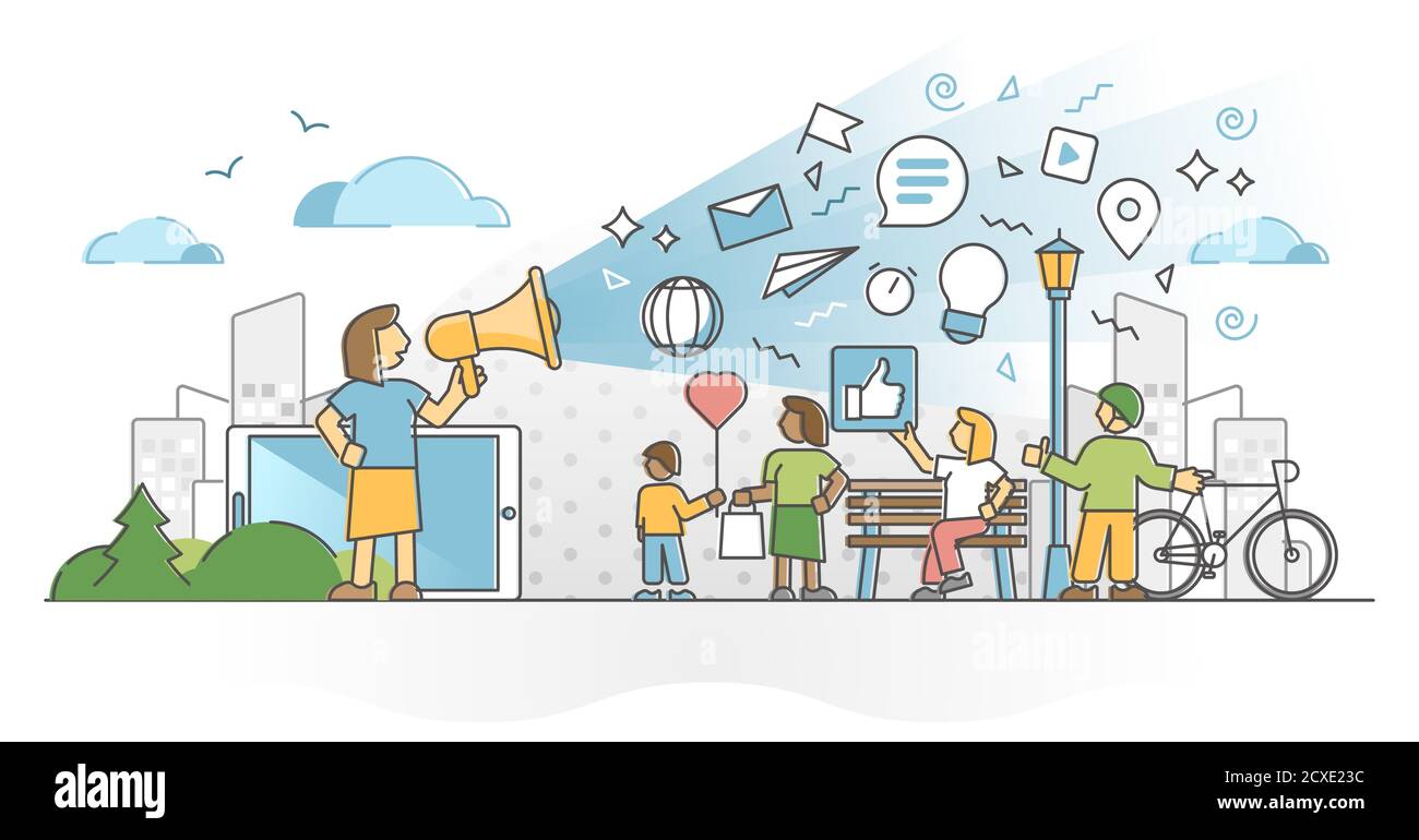 Mass Media Communication Clipart