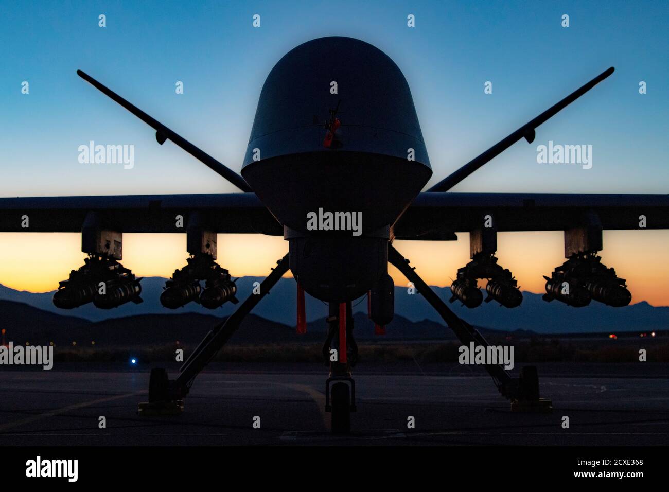 An MQ-9A Reaper assigned to the 556th Test and Evaluation Squadron sits ...