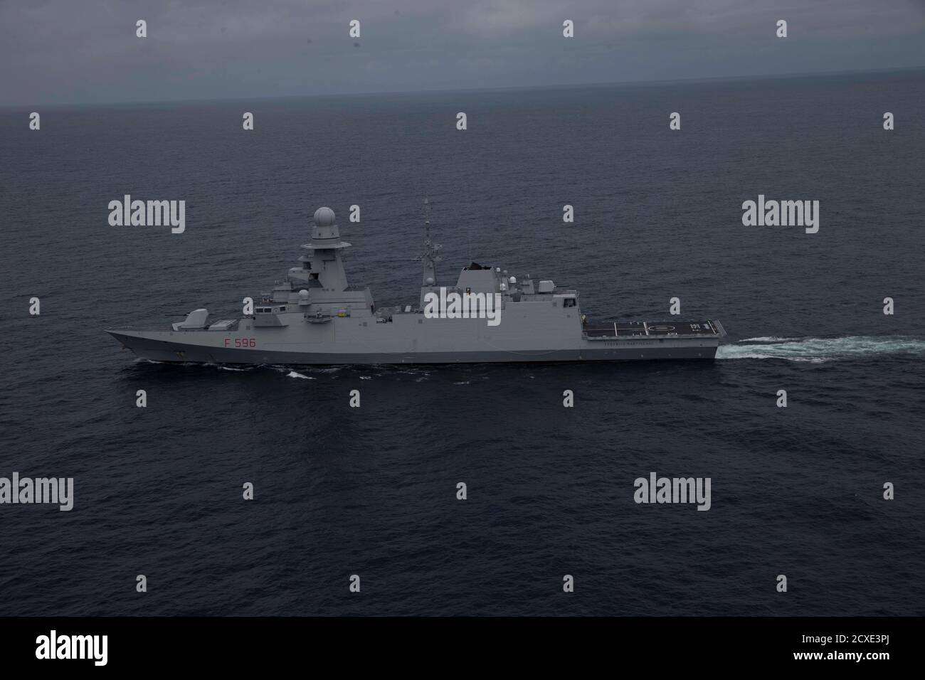 The Expeditionary Sea Base USS Hershel “Woody” Williams (ESB 4), right ...