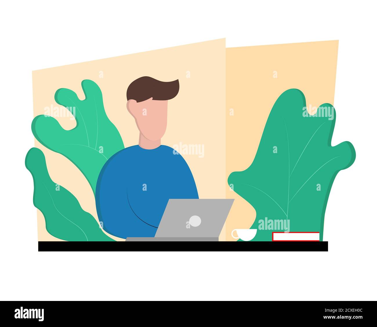 Male self employed Stock Vector Images - Alamy