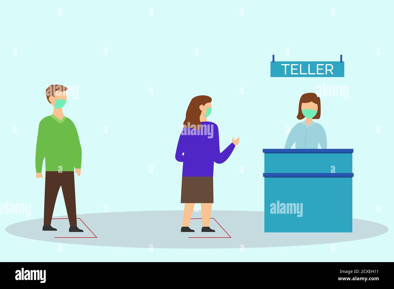 Bank teller counter hi-res stock photography and images - Alamy
