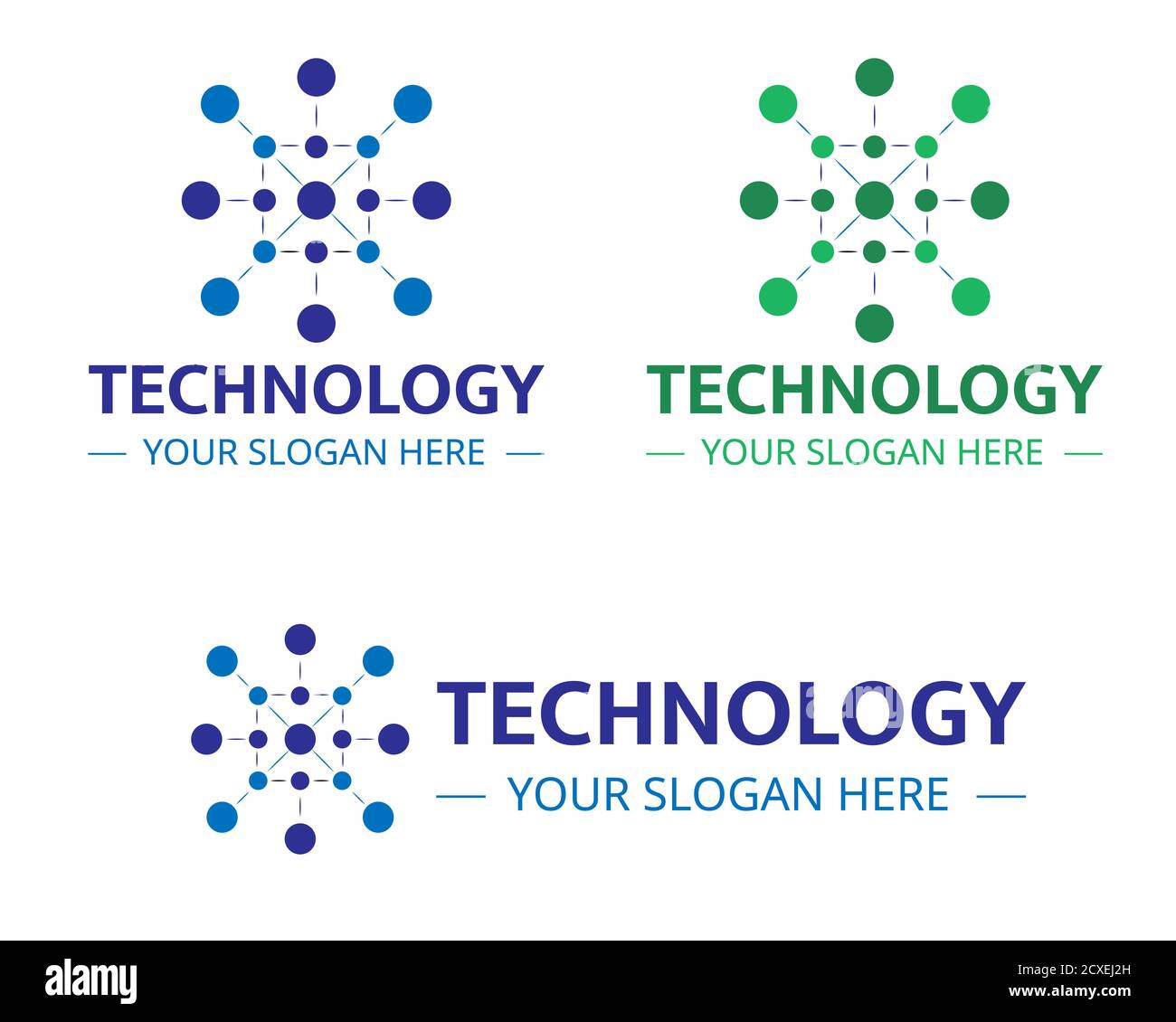 Technology network logo Cut Out Stock Images & Pictures - Alamy