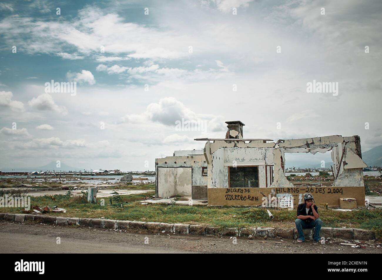 Banda Aceh, Aceh, Indonesia - September 18, 2005: Banda Aceh City view ...