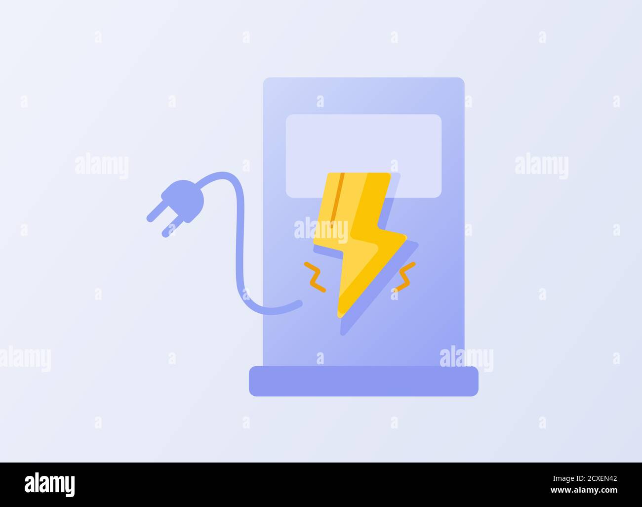 electrical fuel pump icon sign or symbol with modern flat style Stock ...