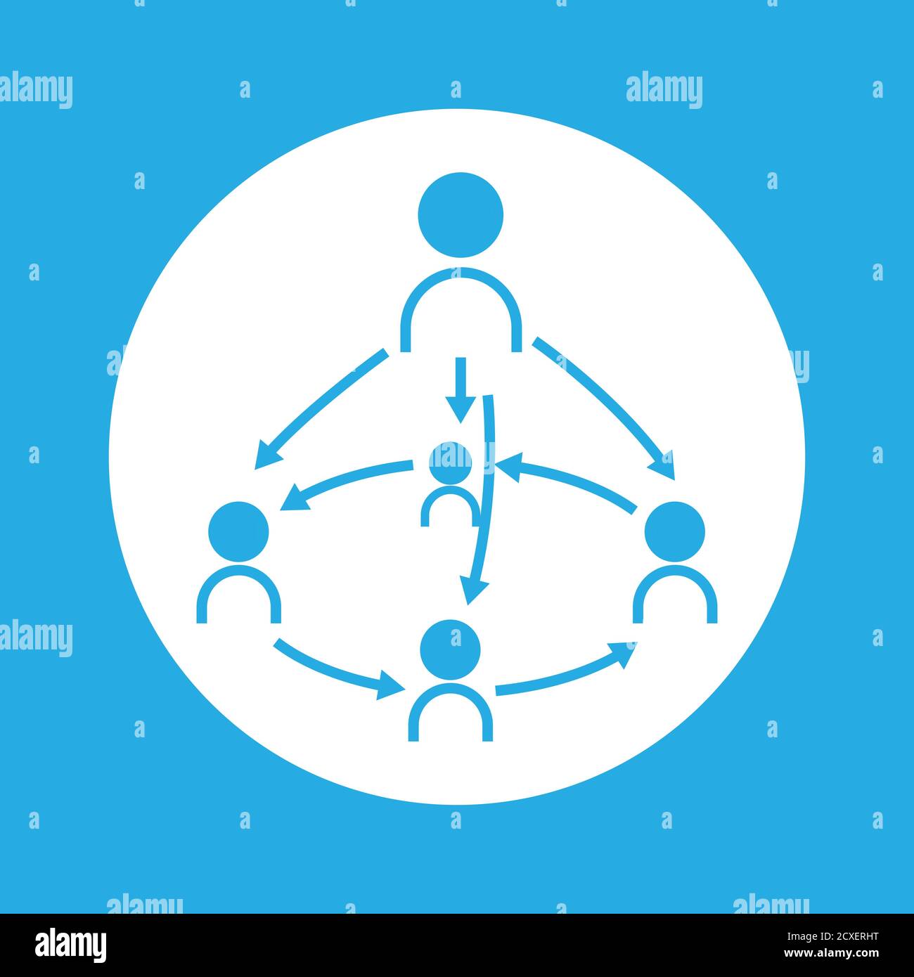 Business team flat icon. Business network work icon. Design template ...