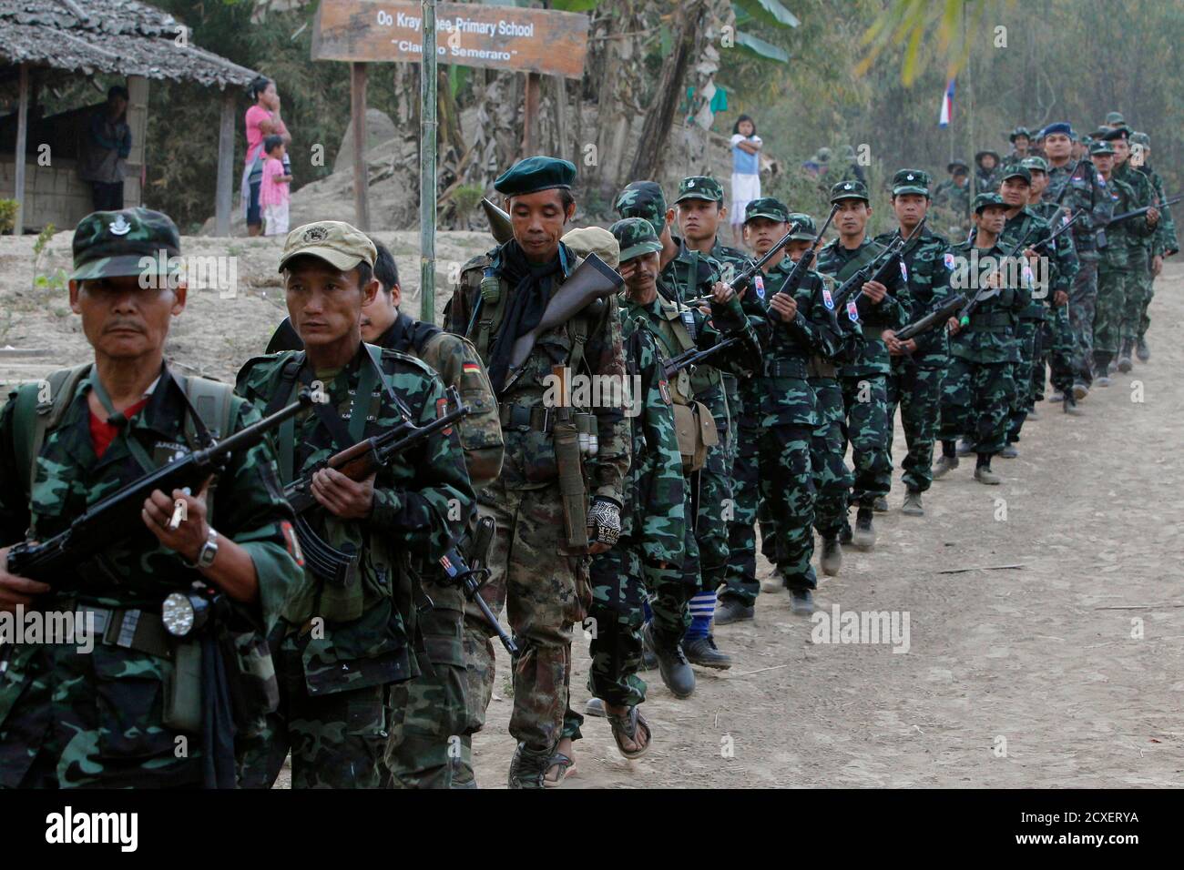 Myanmar military knu army hi-res stock photography and images - Alamy