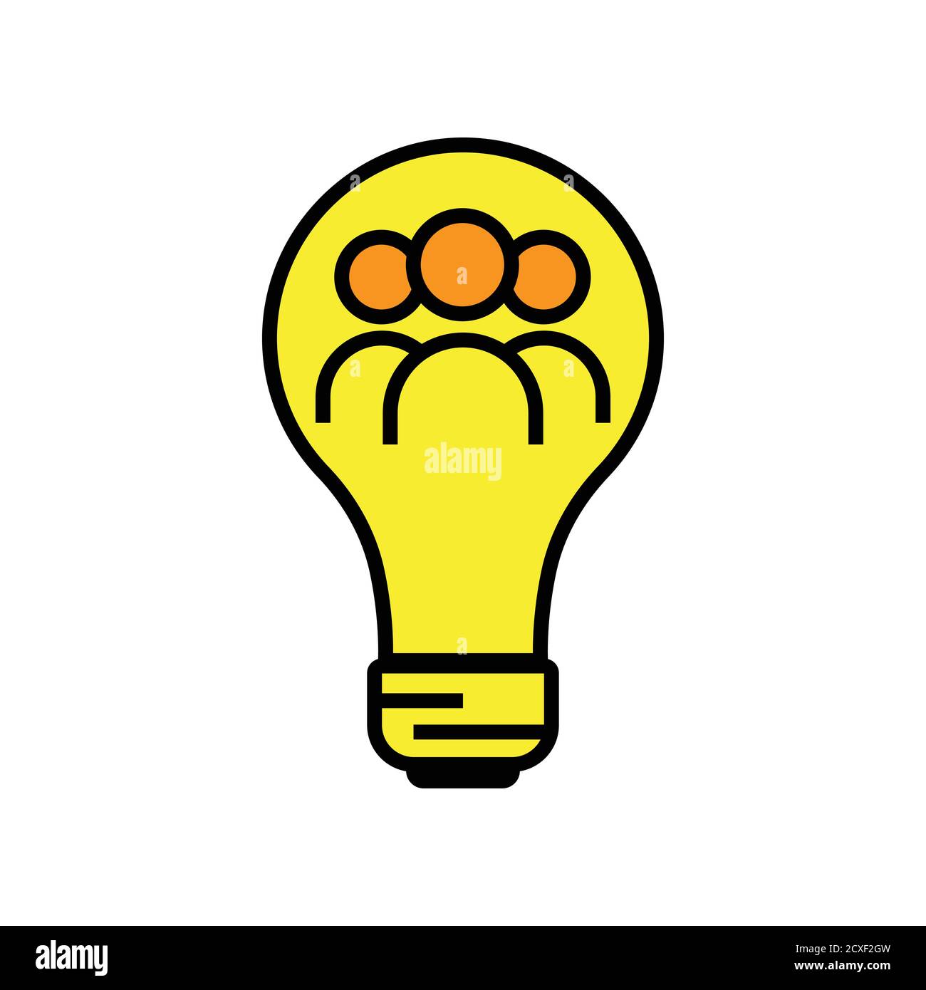 Business team flat icon. Business network building ideas icon. Design ...