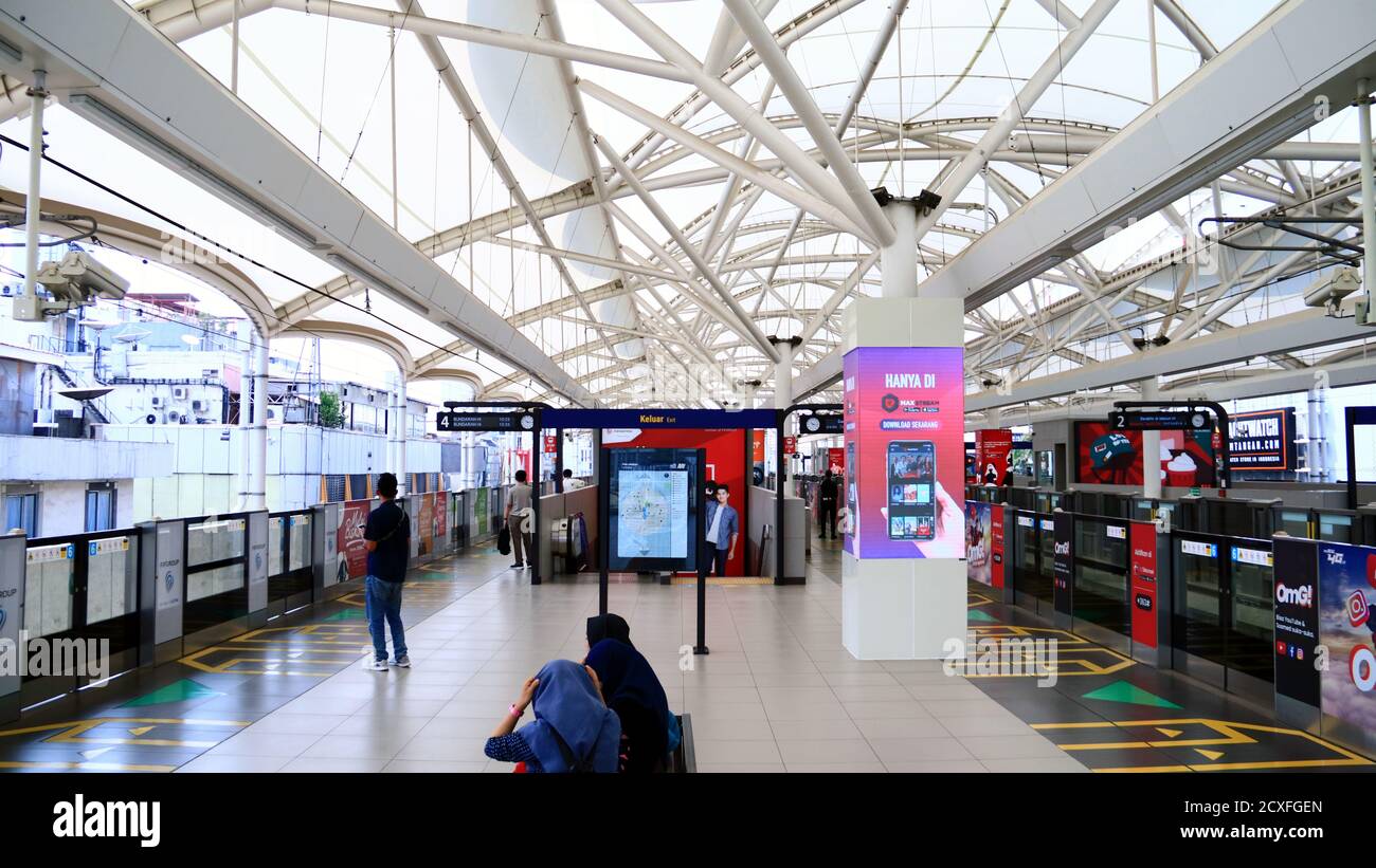 Jakarta, Indonesia - November 11, 2019: MRT Platform at Blok M MRT ...