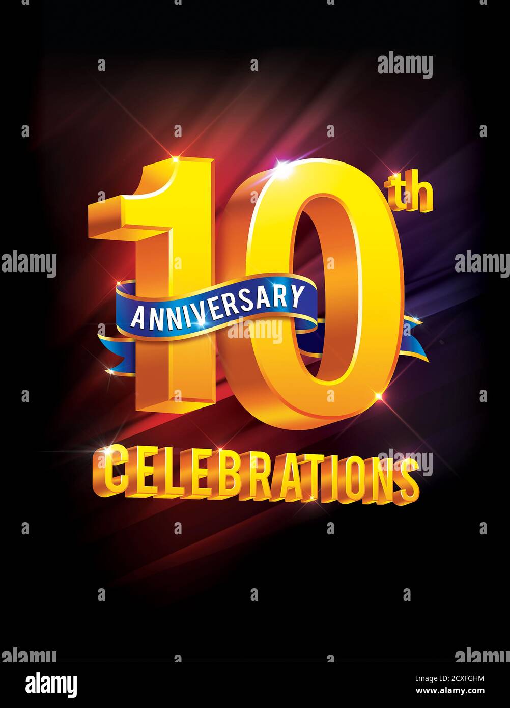 Congratulations on your 10th birthday hi-res stock photography and ...