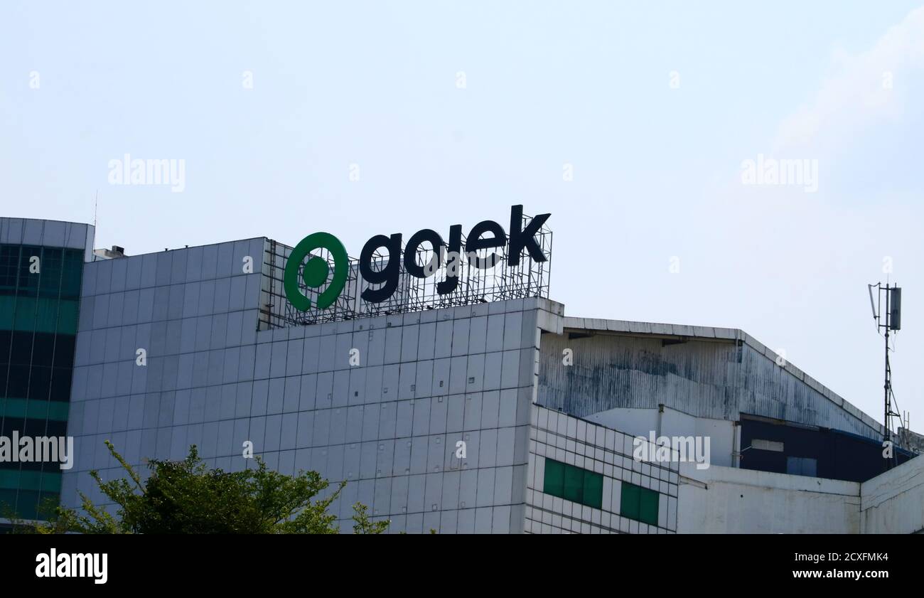 Jakarta, Indonesia - November 11, 2019: Gojek Head Office in Blok M ...