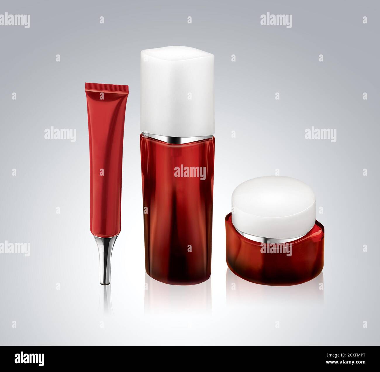 Cosmetic cream containers and beauty products Stock Photo - Alamy
