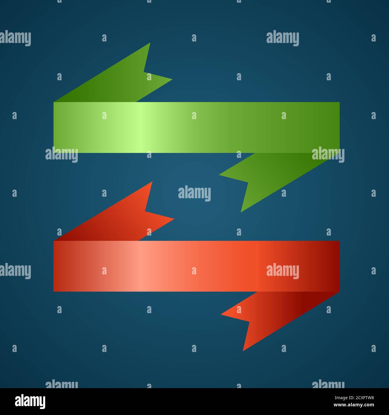 Colorful ribbon for title, design of promotional products, use to ...