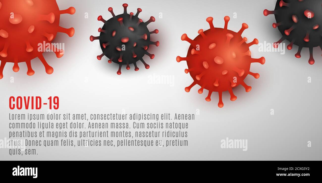 Pathogen organism Coronavirus for medical project. Covid-19 epidemic ...