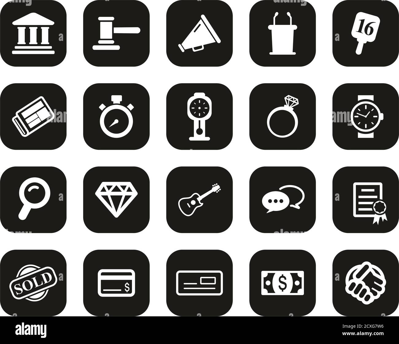 Auction house clock Stock Vector Images - Alamy