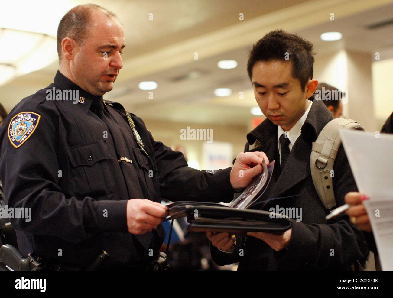 Usa police job fair recruitment hi-res stock photography and images - Alamy