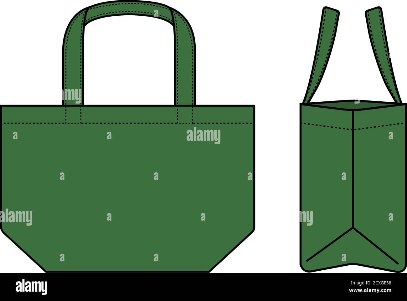 Totebag vector vectors Cut Out Stock Images & Pictures - Alamy