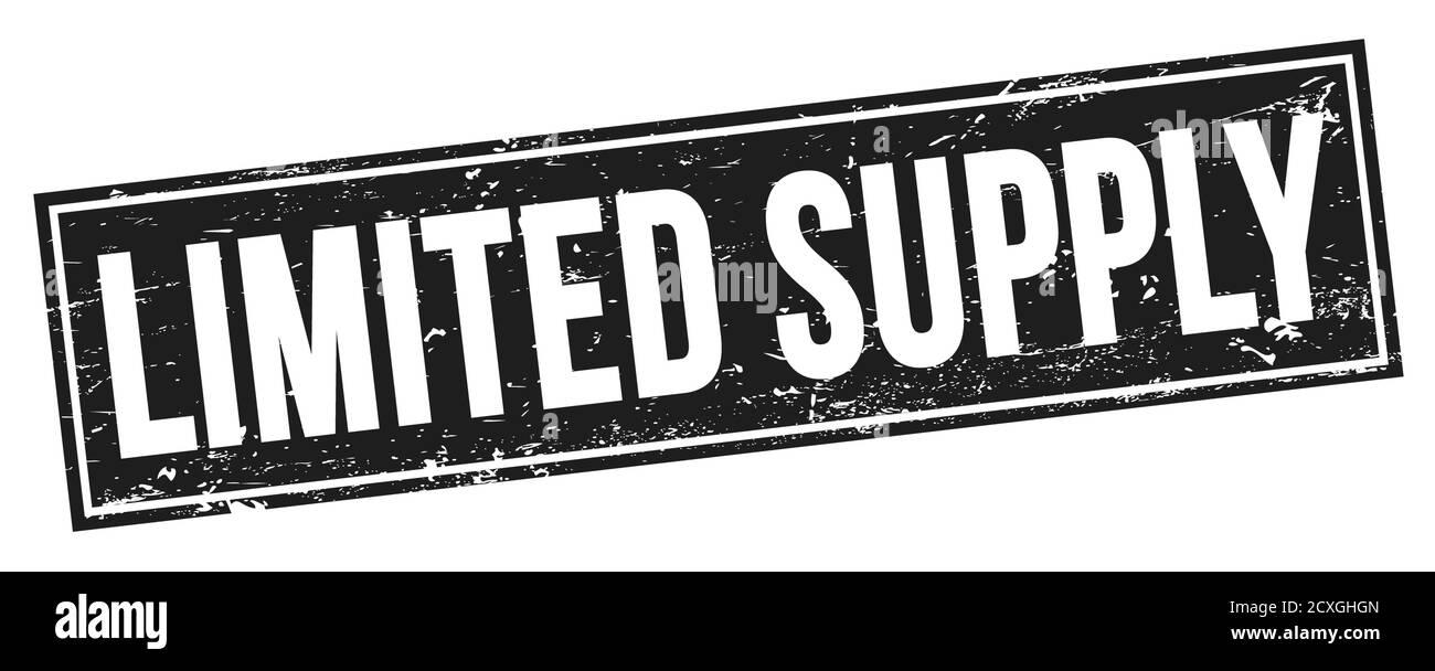 Limited supply stamp Black and White Stock Photos & Images - Alamy