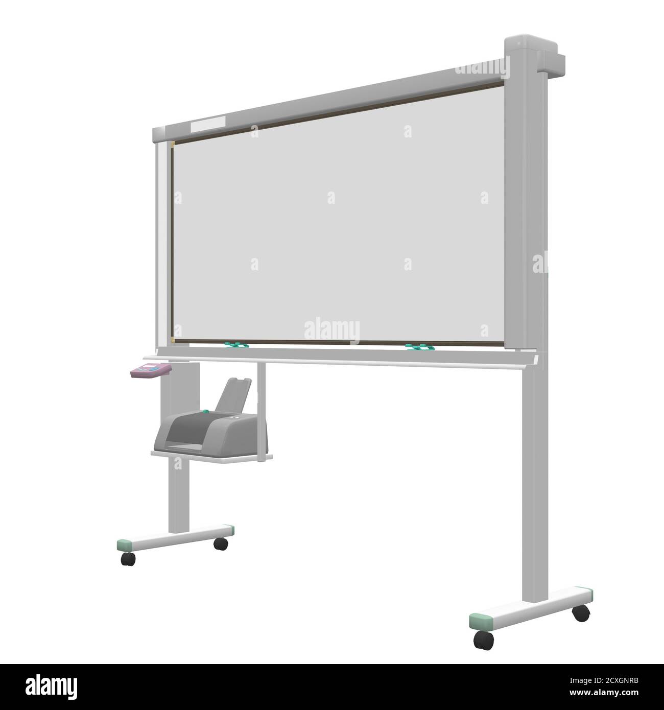 Digitally render of a blank projection screen, 3d illustration Stock ...