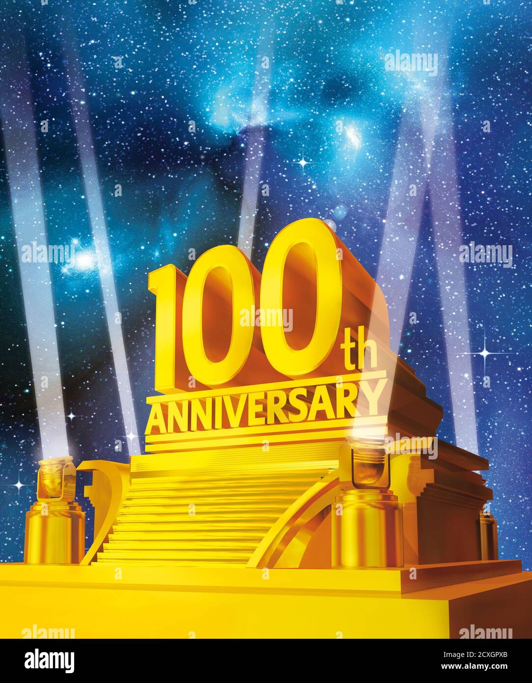 Number 100 and celebration hi-res stock photography and images - Alamy