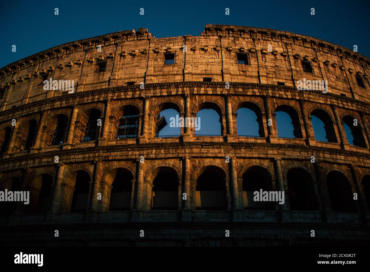 Colosseum at sunset hi-res stock photography and images - Alamy