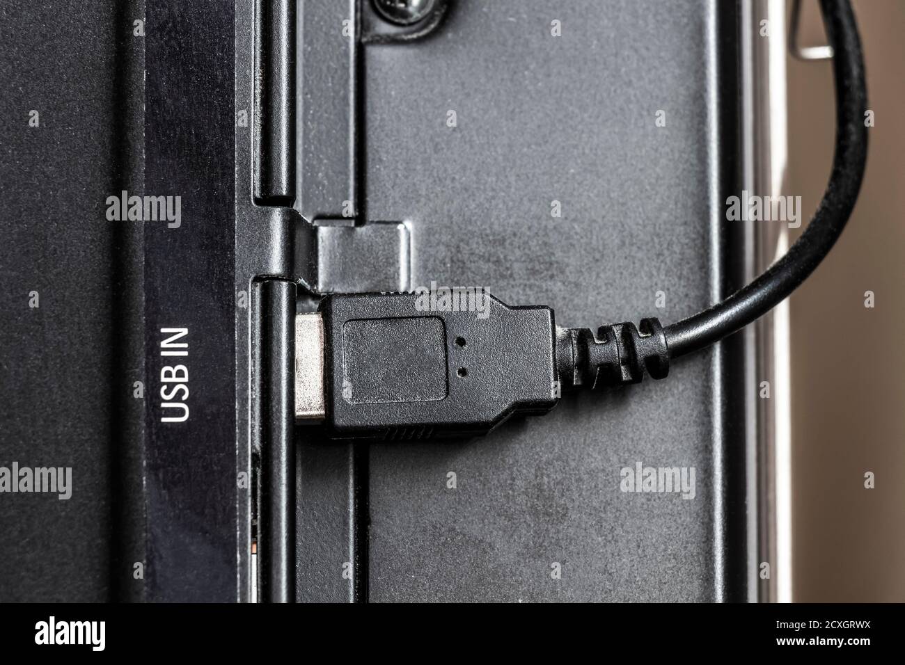 USB cable is plugged into the TV jack Stock Photo - Alamy USB cable is plugged into the TV jack Stock Photo - Alamy