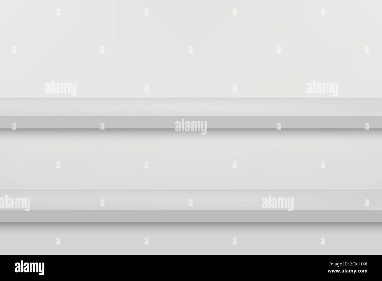 Empty shelf on white wall Template for your design Stock Vector Image ...