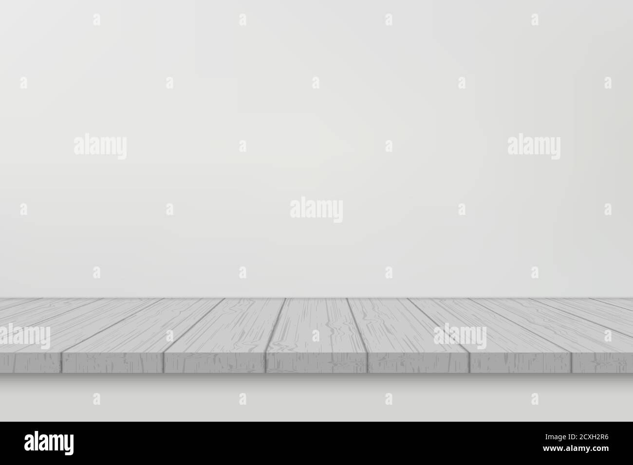 Empty shelf on white wall Template for your design Stock Vector Image ...