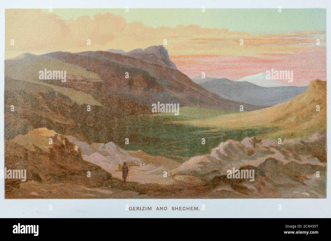 Gerizim and Shechem [Mount Gerizim and Nablus. In Samaritan tradition ...