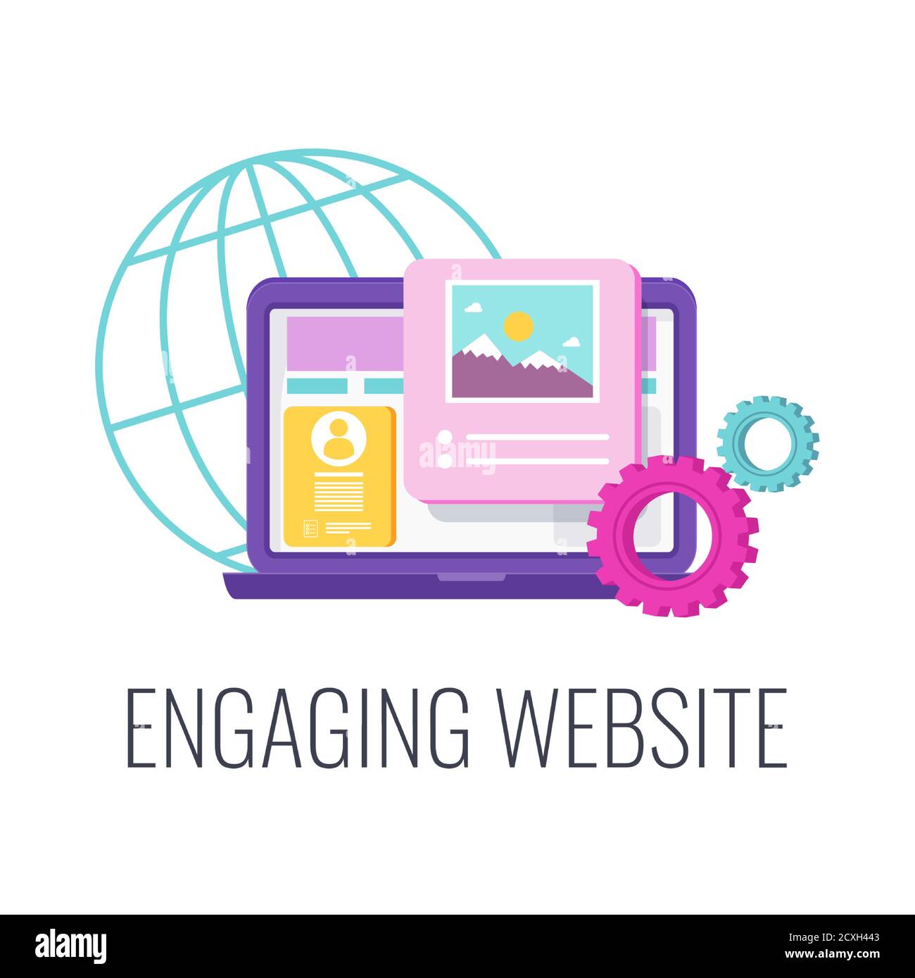 Website design icon. Creative design. Flat vector illustration Stock ...