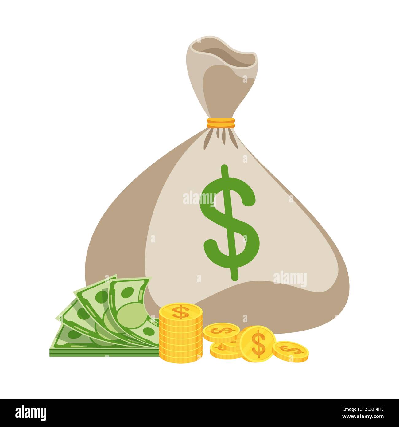 money bag pile money Stock Vector Image & Art - Alamy