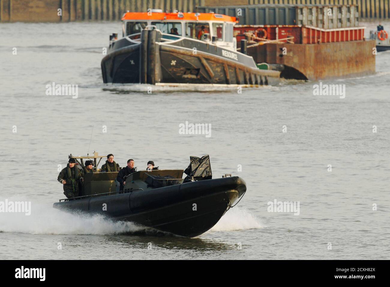 Royal marines rigid inflatable boat hi-res stock photography and images ...