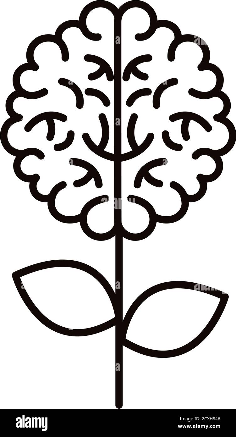 Human brain flowers Stock Vector Images - Alamy