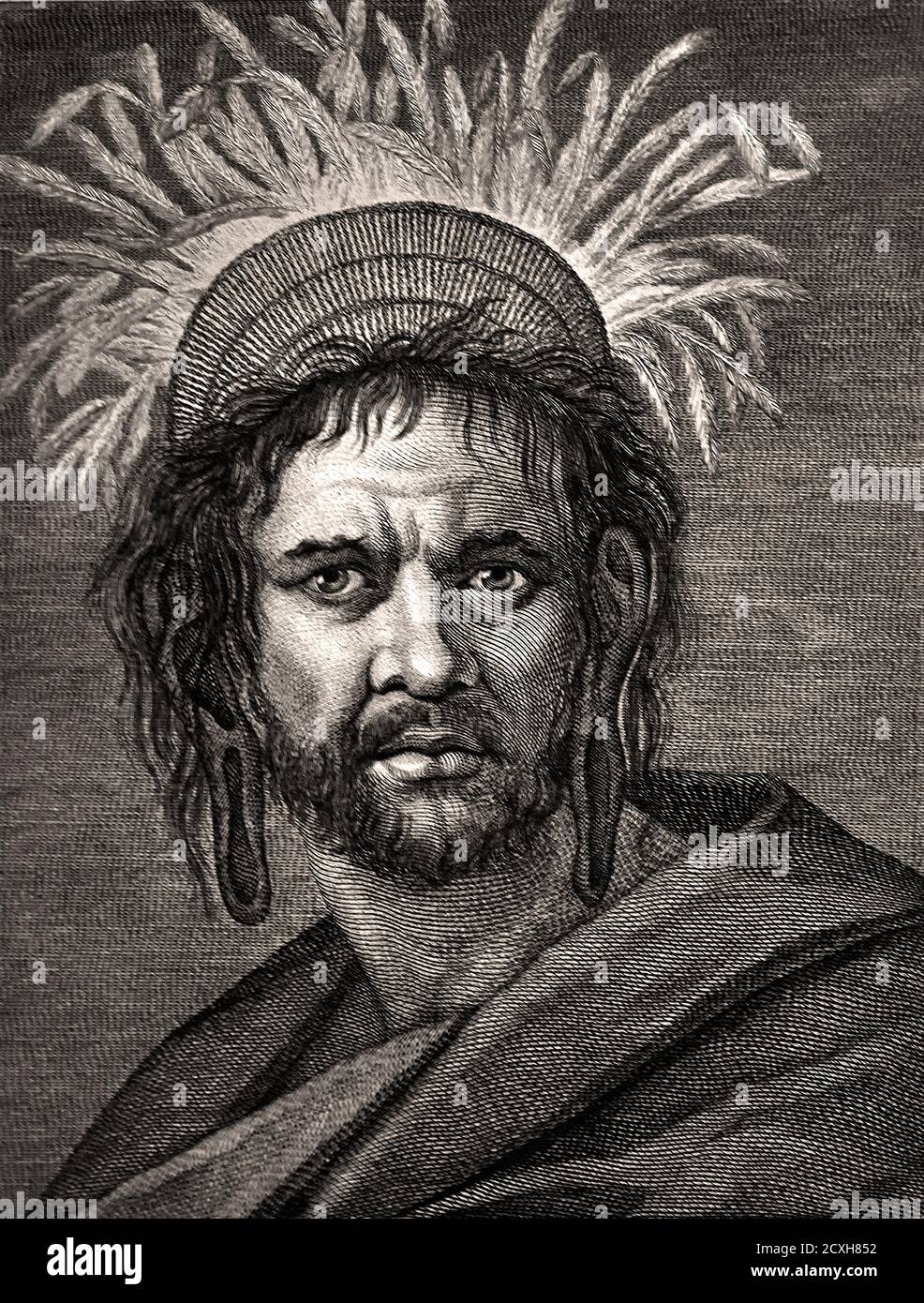 Man of Easter Island 1778 18th Century Engraved by Robert Bernard ...