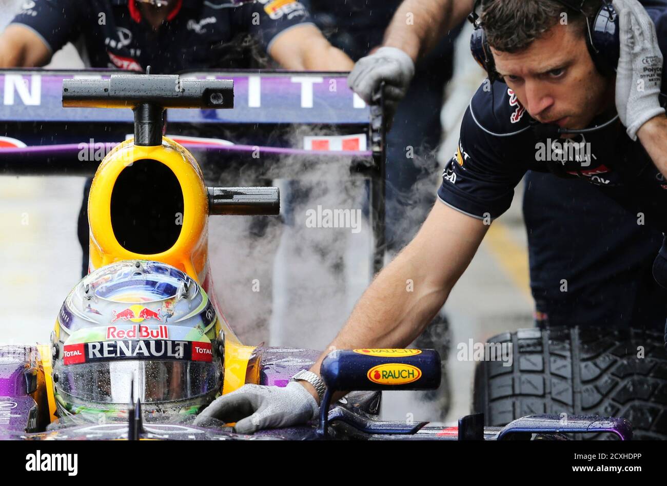 Formula 1 Red Bull Pit Garage High Resolution Stock Photography and ...
