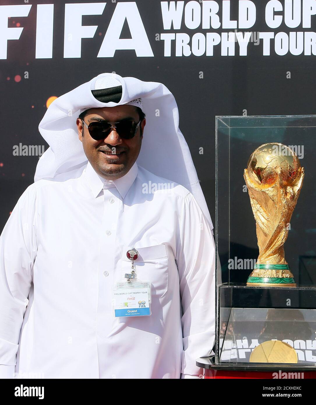 Fifa world cup trophy qatar hi-res stock photography and images - Alamy