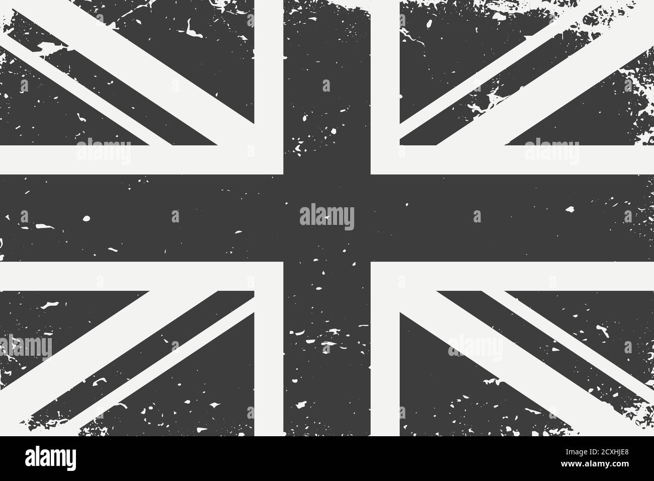 London Flag Black And White