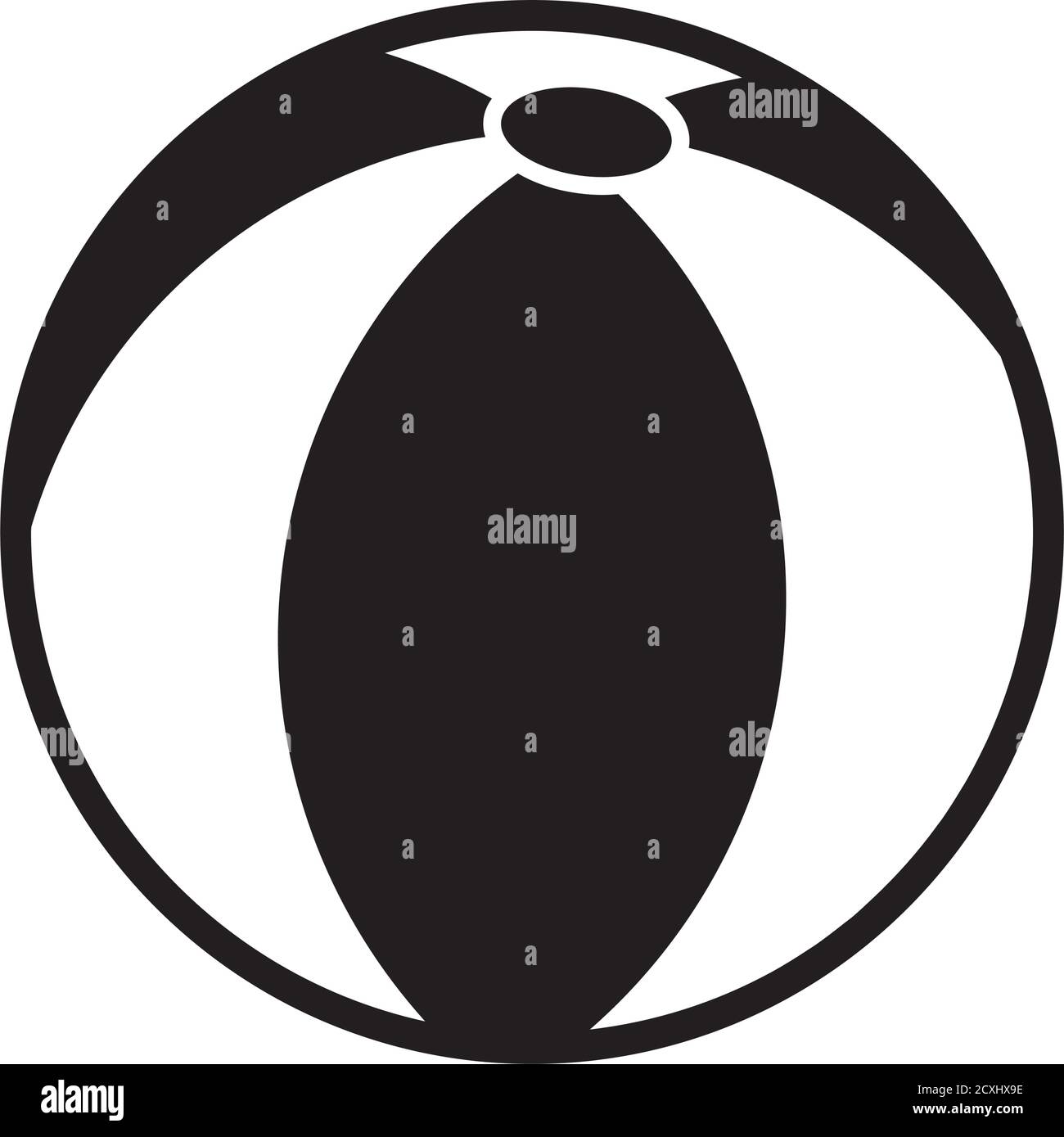 Beach Ball Silhouette
