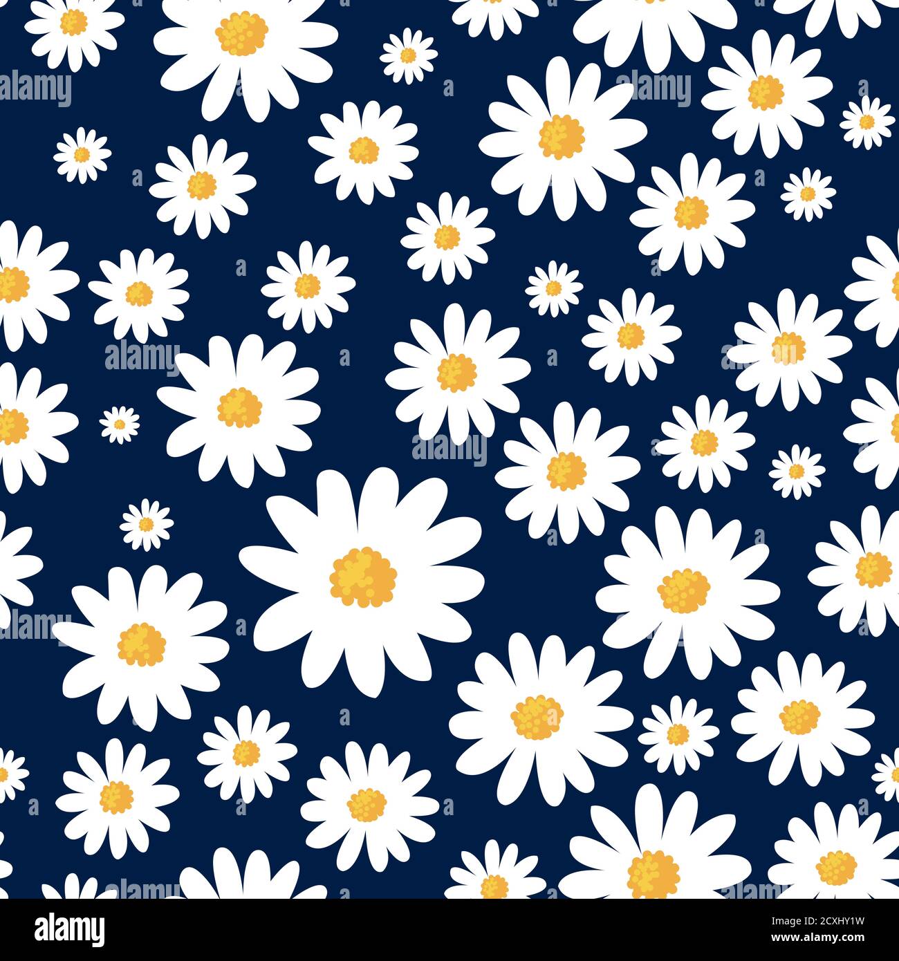 Daisies Pattern Background