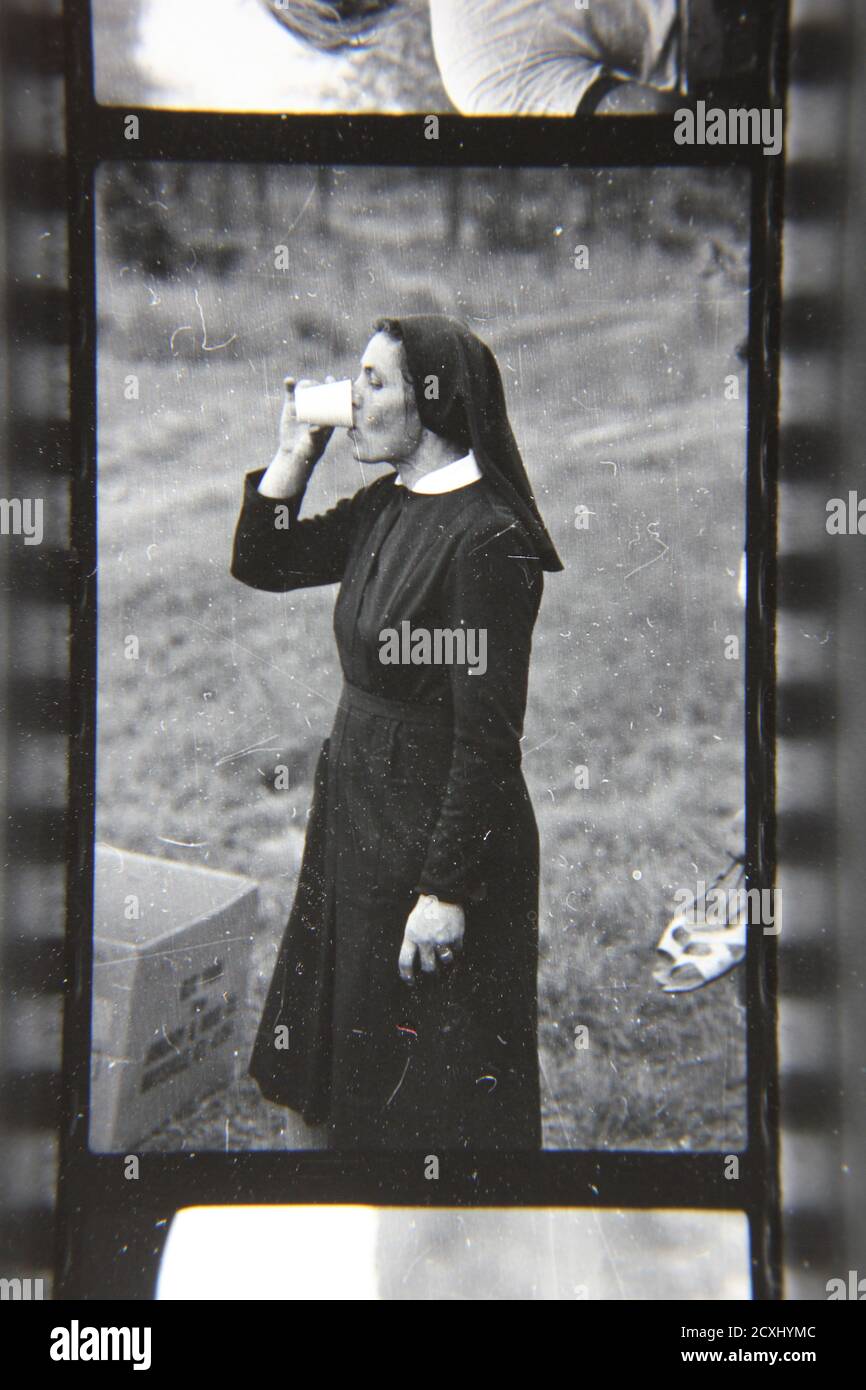 Nun drinking hi-res stock photography and images - Alamy